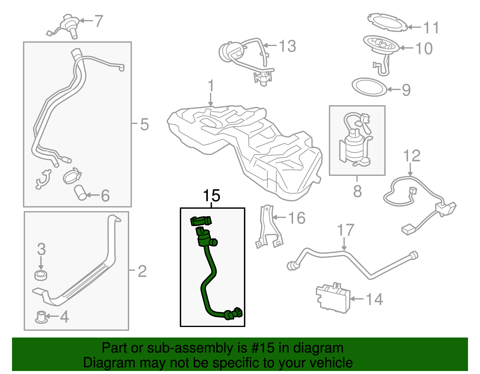 2008-2018 BMW Fuel Tank Vent Valve 13-90-7-619-297 | BMW OEM Parts