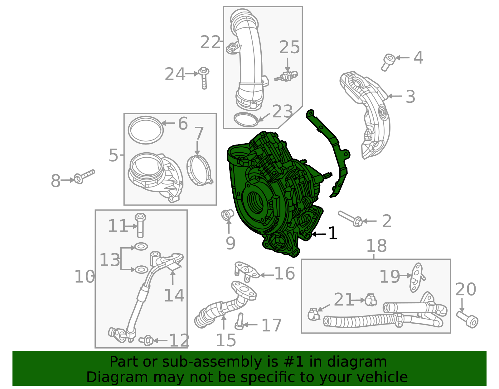 Turbocharger 68602174AA | Mopar Parts Canada