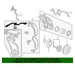 2020-2025 GM Front Disc Brake Pad Wear Sensor 84702752 GM ...