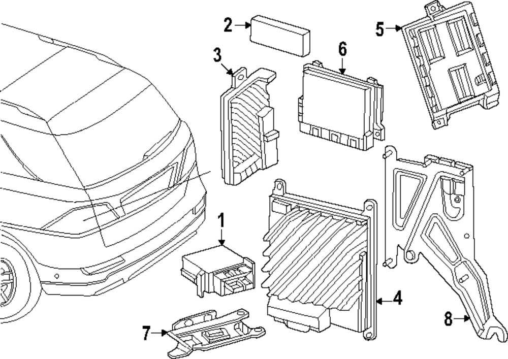 Genuine OEM Control Module Bracket | 254-545-05-00 | Fits Select 2023 ...
