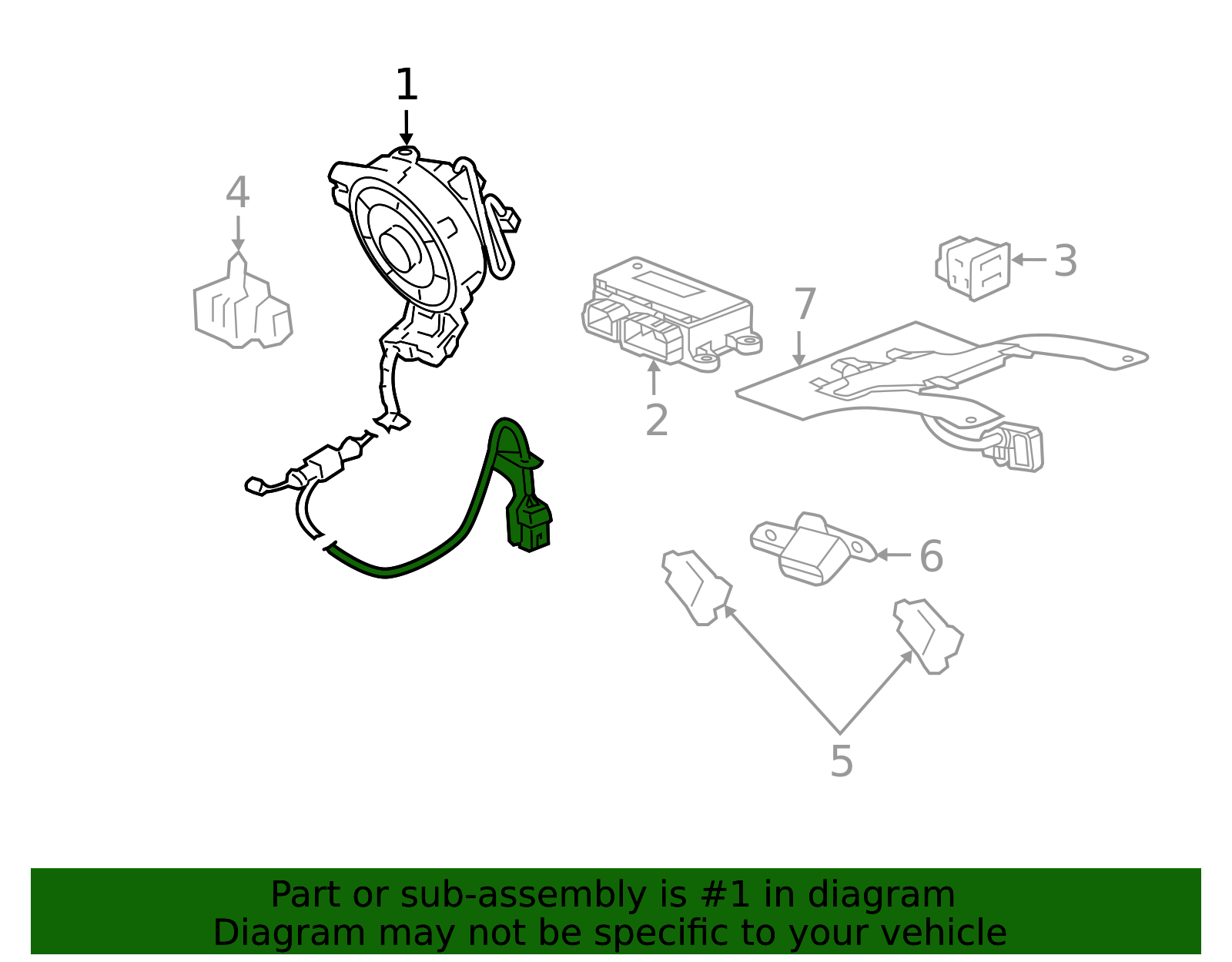 2014-2020 GM Steering Wheel Airbag Coil 86599262 | OEM Parts Online