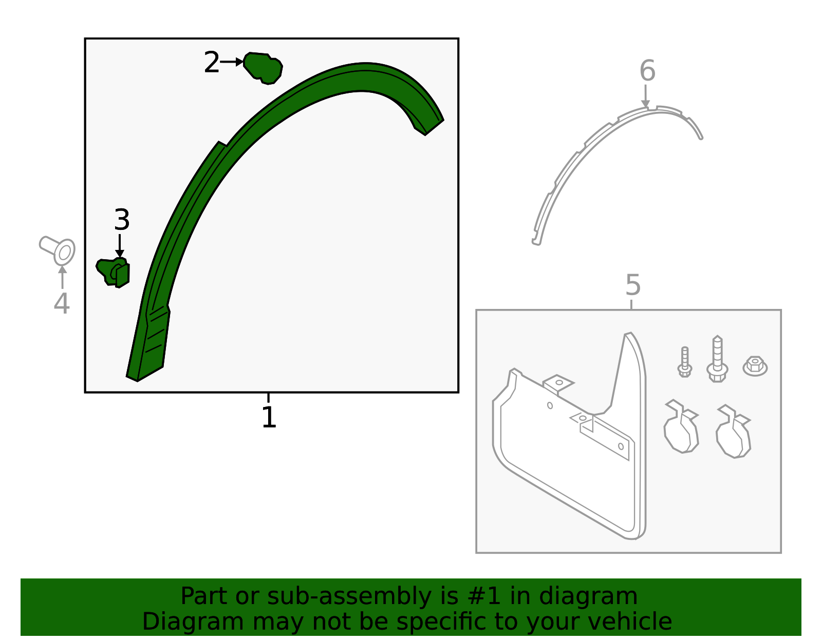 83A-853-818-C-GRU - Wheel Opening Molding 2019-2025 Audi Q3 | Audi OEM ...