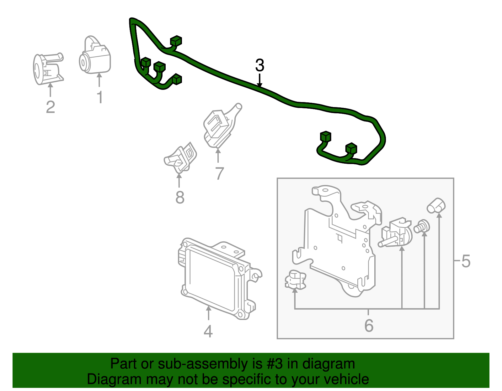 32121-T6Z-A30 - 2017-2020 Honda Ridgeline - Sub-Wire Front Bumper ...
