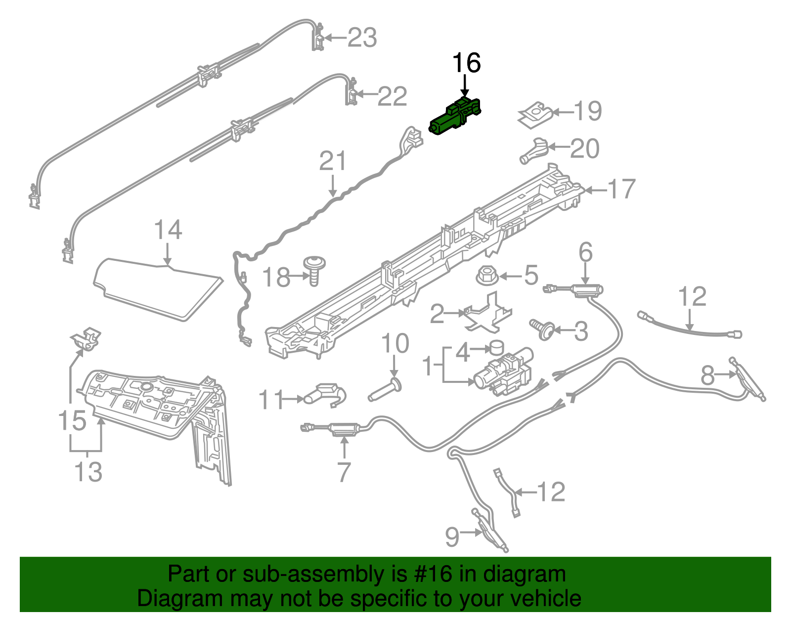 2011-2013 Porsche 911 Convertible Top Motor 997-567-021-00 | Sunset ...