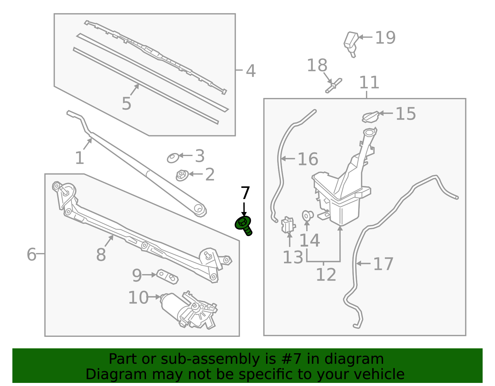 2014-2025 Kia Motor & Linkage Bolt 98131-2K000 | TascaParts.com