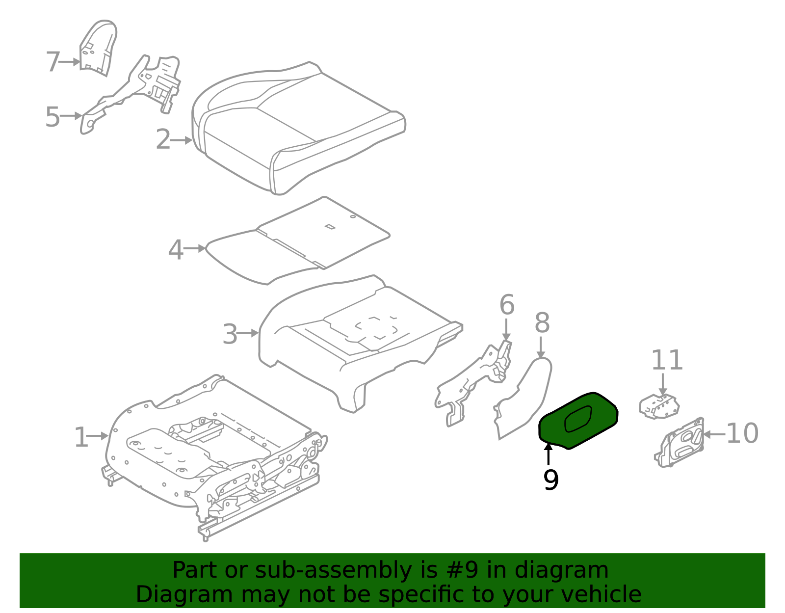 Genuine OEM Cushion Shield Part# LR042212 Fits 2014-2017 Land Rover ...
