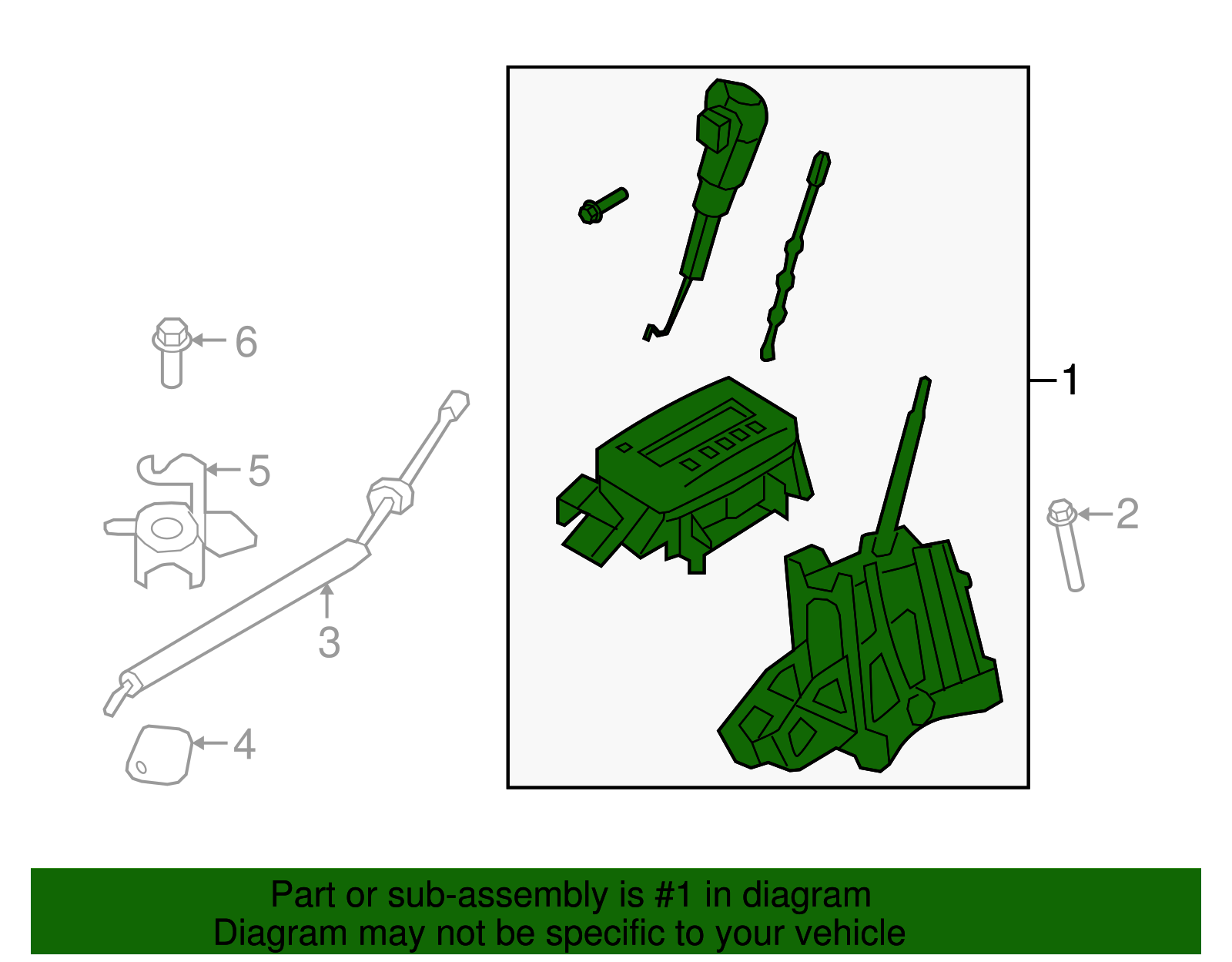 2009-2010 Ford Gear Shift Assembly AL8Z-7210-AA | TascaParts.com