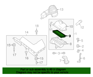 1987-2023 Nissan Engine Air Filter 16546-V0100 | OEM Parts Online