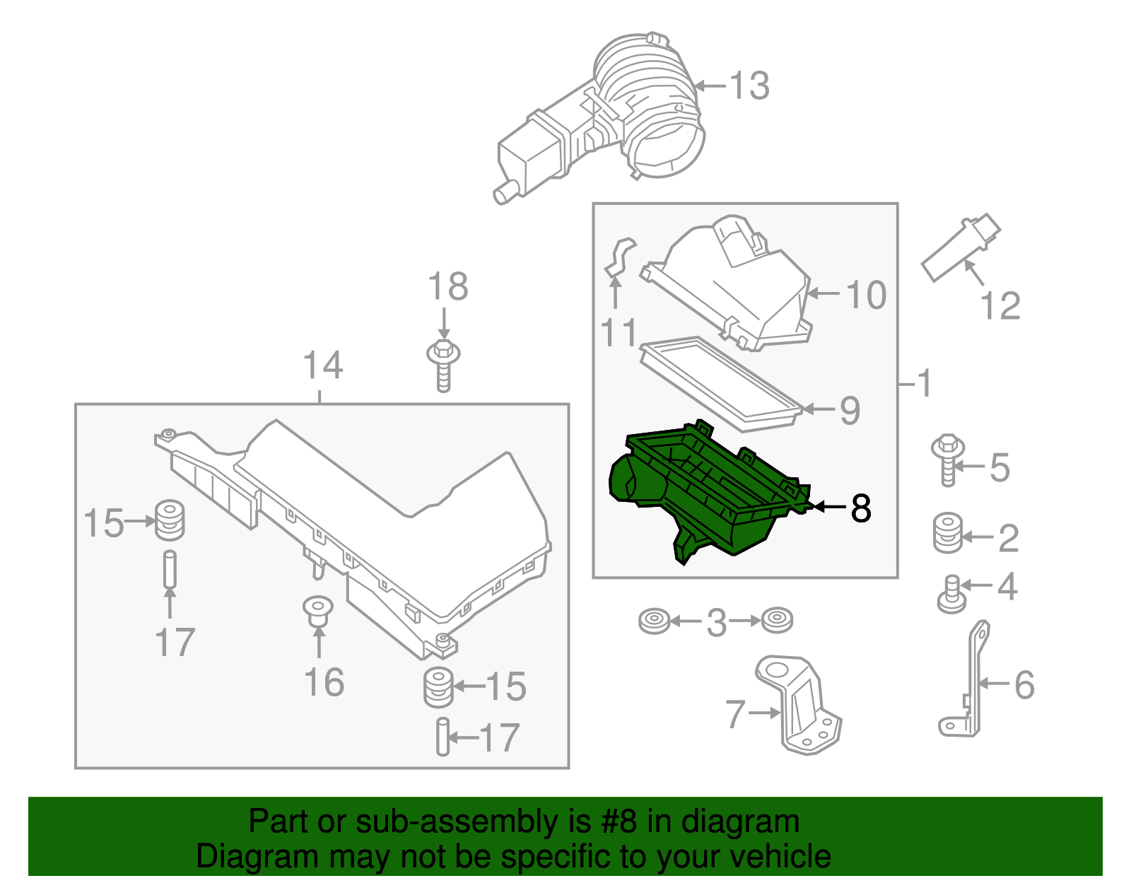 16528-4RA0A - 2016-2023 Nissan Maxima - Air Cleaner Body | Anicra ...