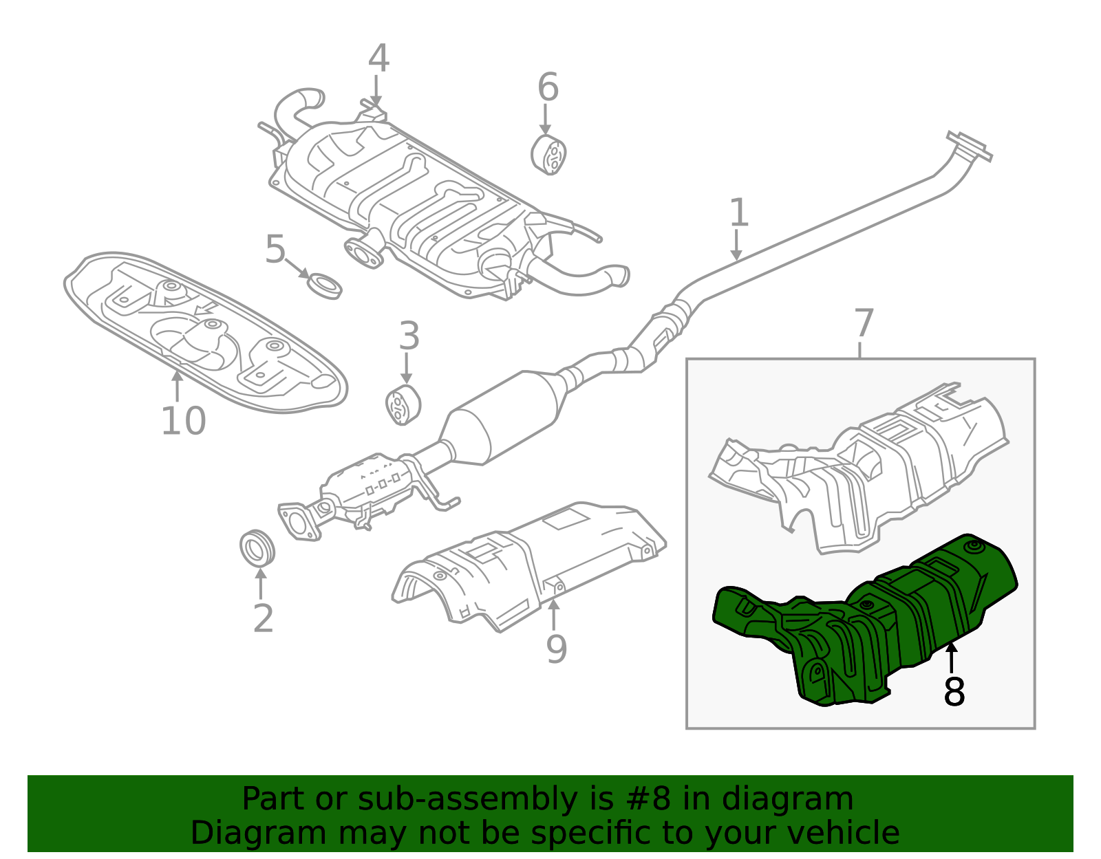 GHP9-56-441 - Mazda Floor Pan Heat Shield Performance Auto Parts