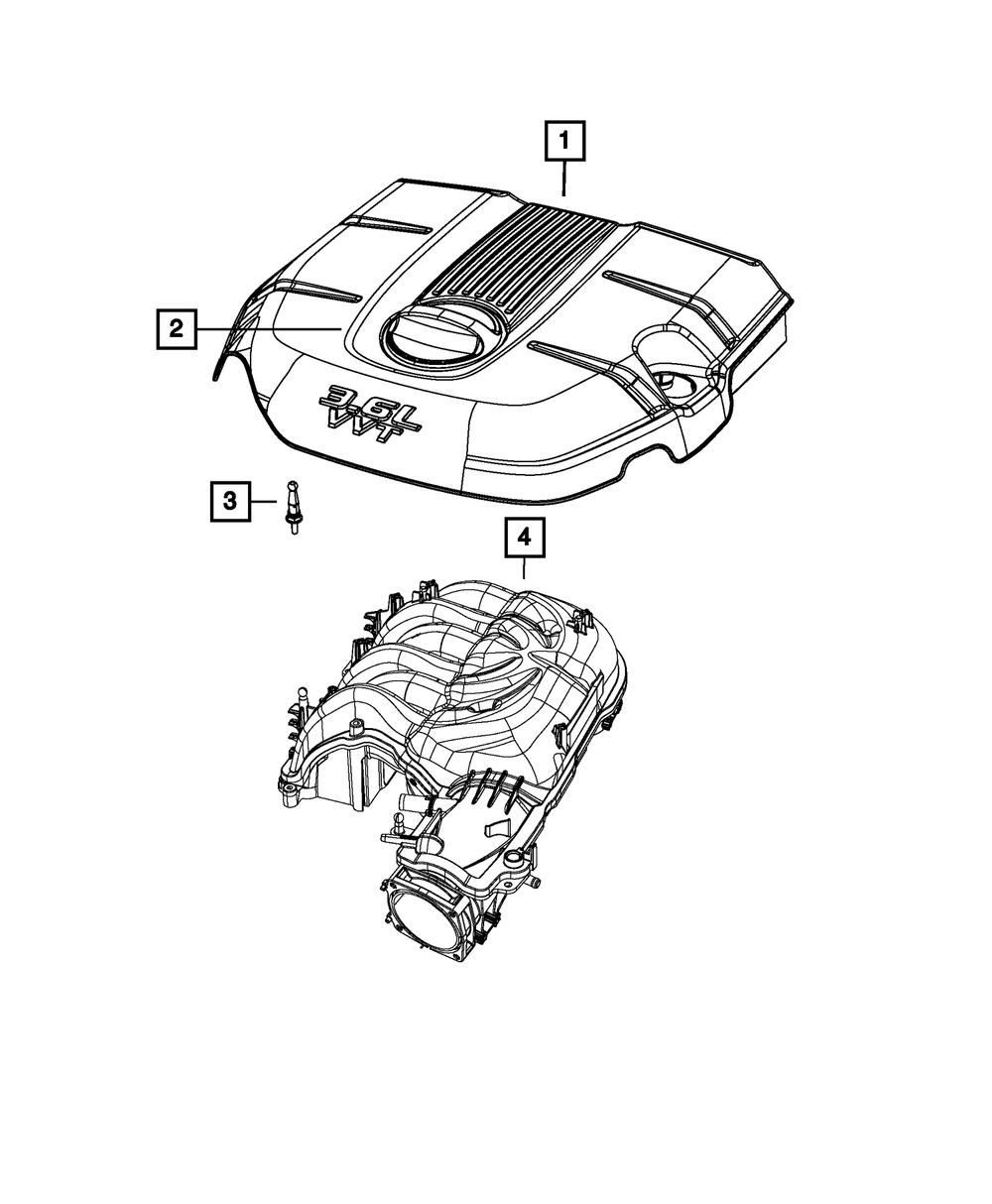 Engine Cover for 2011-2019 Mopar | OEM Mopar 68022193AE | Mopar OEM ...