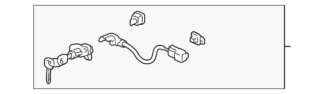 74861-S9V-A01 - Lock & Cylinder 2003-2005 Honda Pilot | Honda Parts Online
