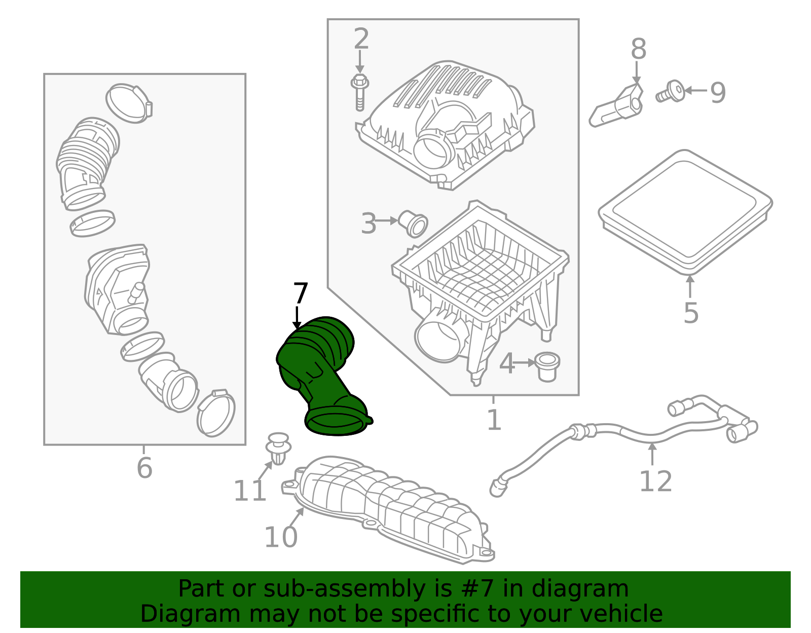 Air Intake Hose - Seamless OEM Engine Airflow 13381198 | AutoNation Parts