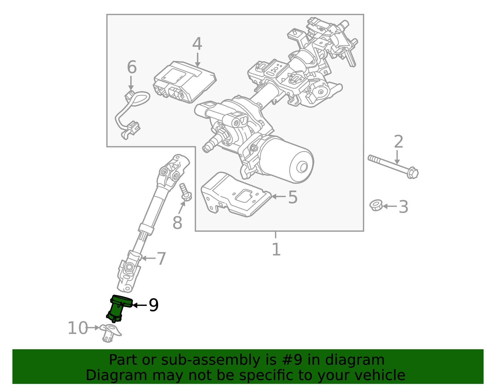 2013-2016 Chevrolet Intermediate Steering Shaft Boot 95390028 GM ...