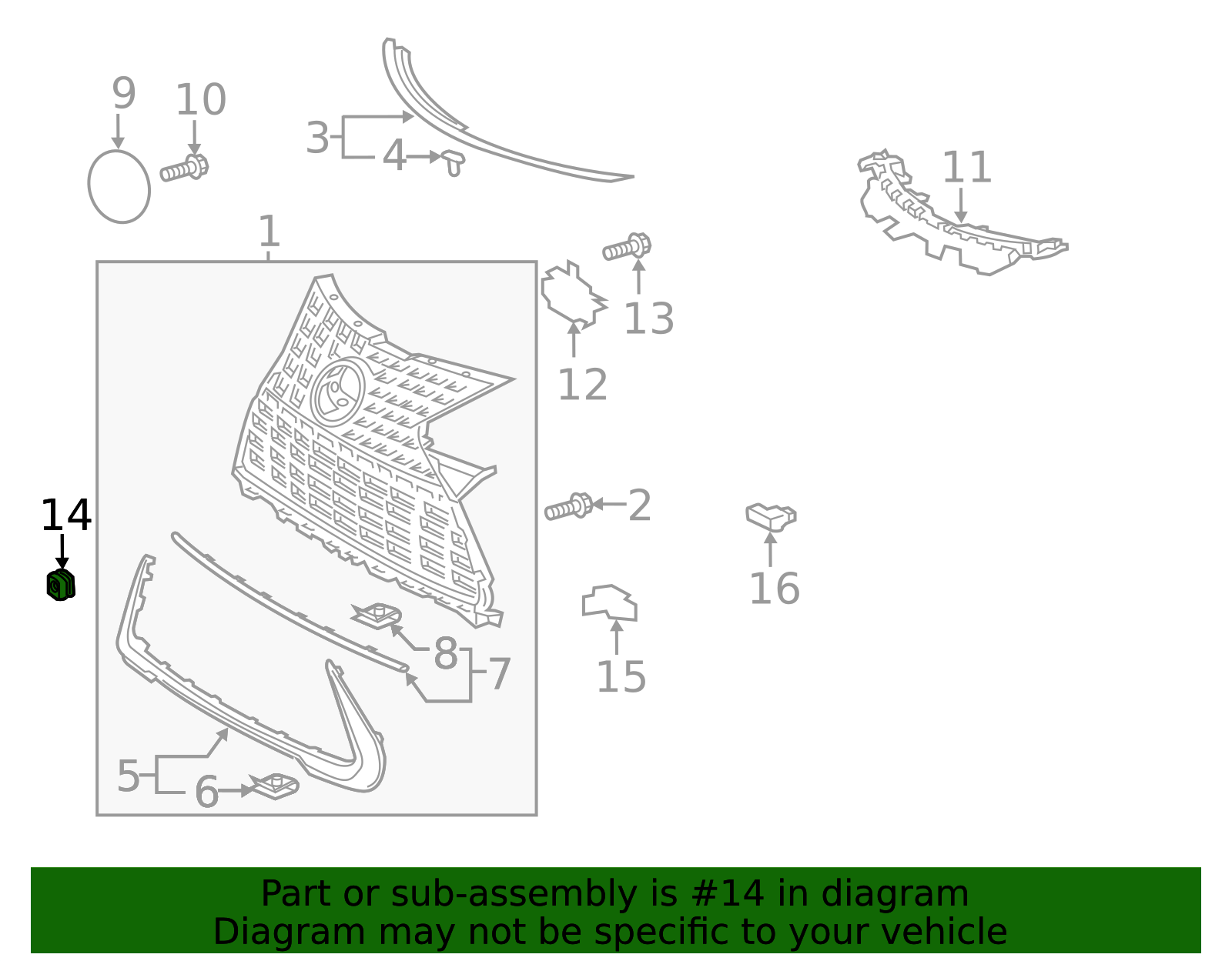 90179-06362 - 2019-2024 Lexus - Distance Sensor Nut | My L Parts