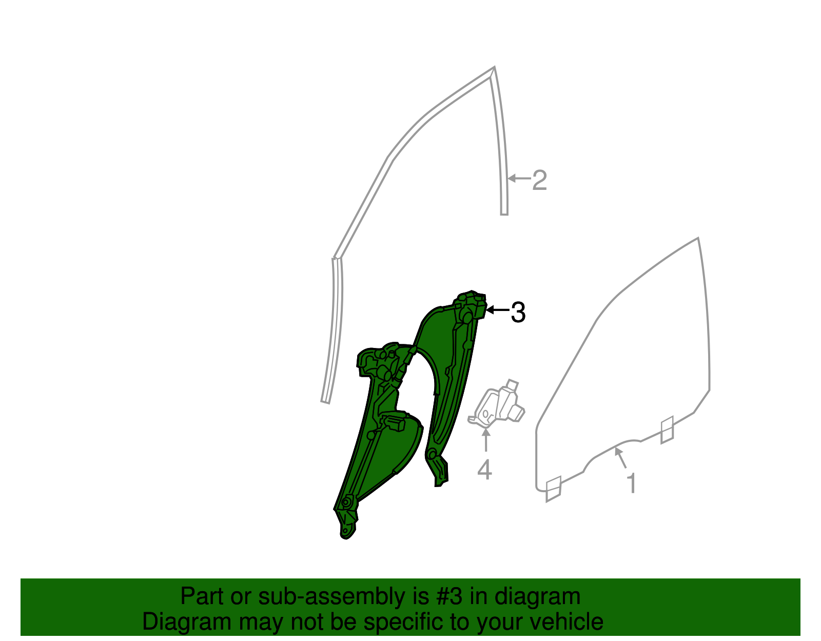 51337182132 - 2011-2016 BMW Window Regulator (51-33-7-182-132) | BMW of ...