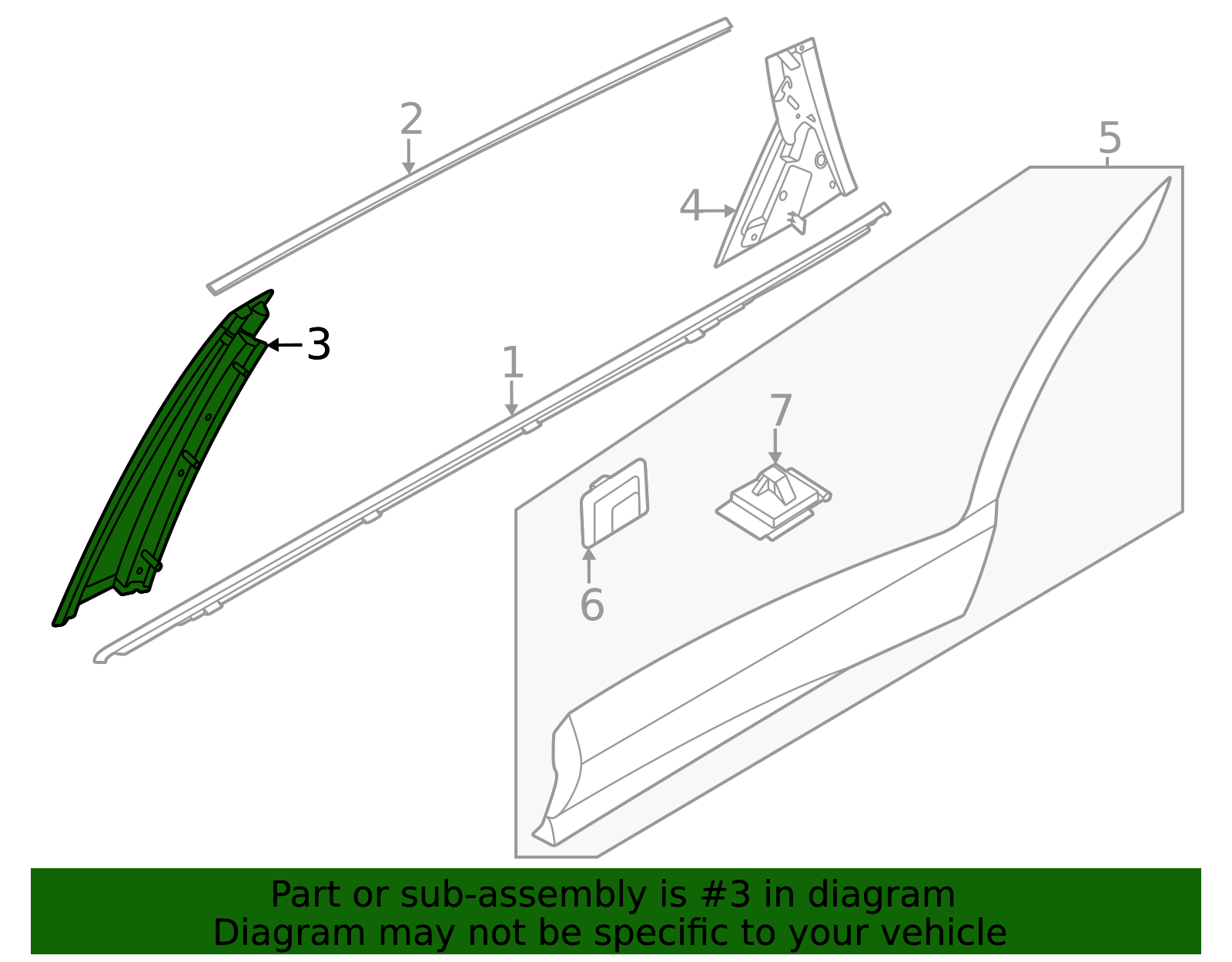 Door Applique - Exterior Accent Trim OEM | AutoNation Parts