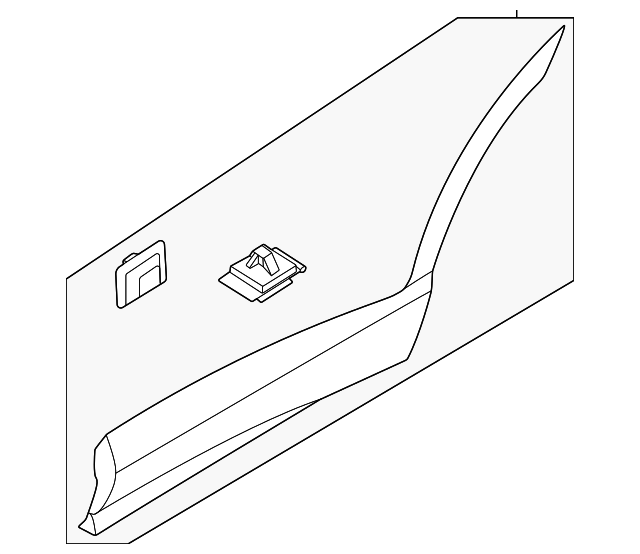 Genuine Body Side Molding for 2021-2025 Genesis | Part# 87732-T6000 ...