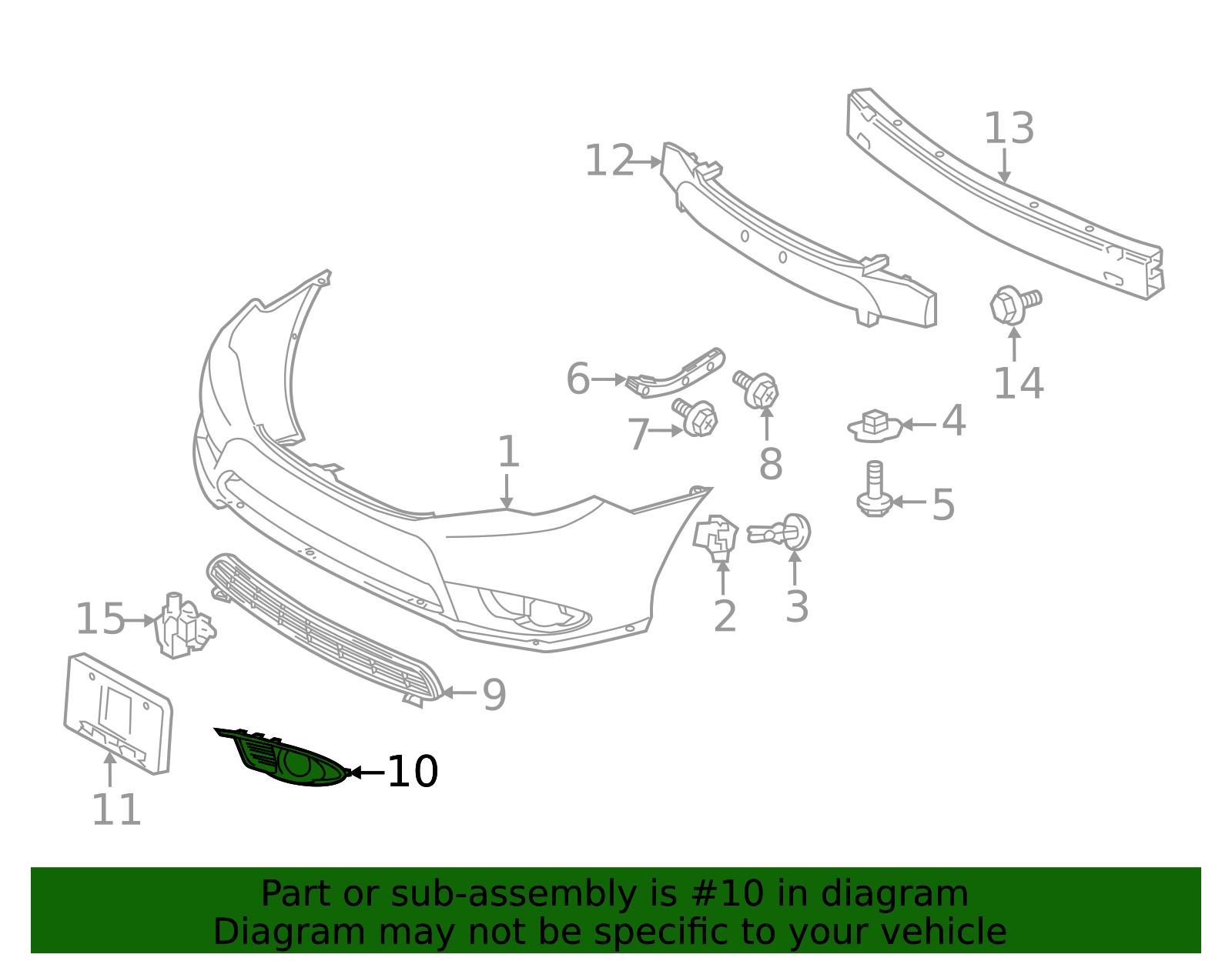 52040-07040 - High-Quality Fog Light Trim for 2011-2012 Toyota Avalon ...