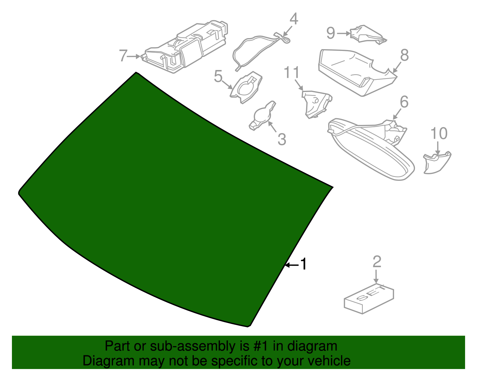 Porsche Windshield Glass - Front Windshield Replacement - Part #95B-845 ...