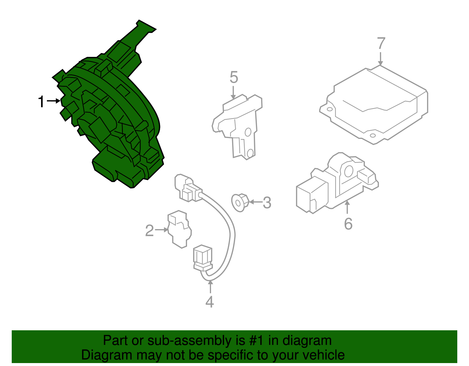 93490-C6010 - Clock Spring 2016-2018 Kia Sorento | Genuine Kia Parts