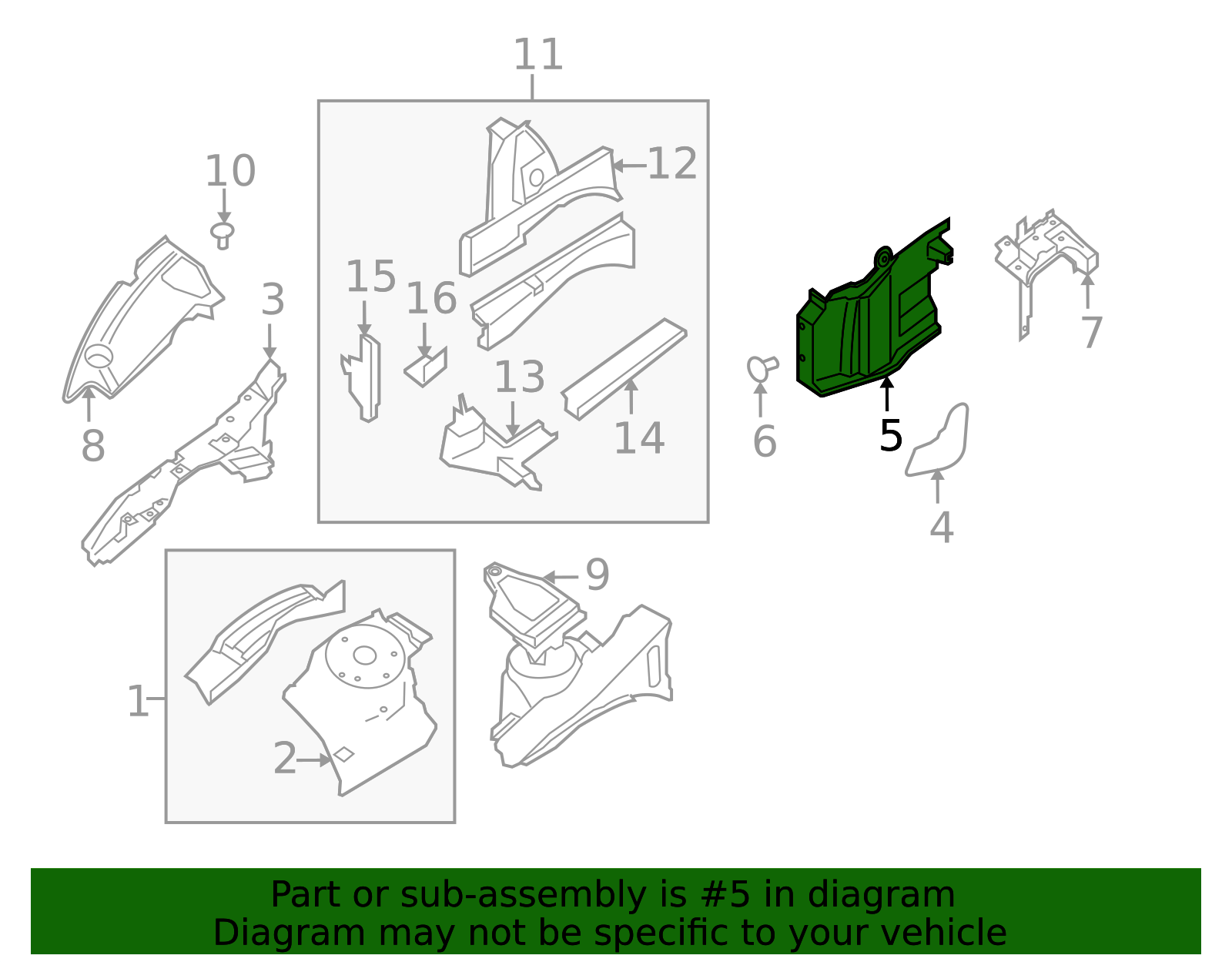 2009-2014 Nissan Maxima Splash Shield 64838-9N00A | OEM Parts Online