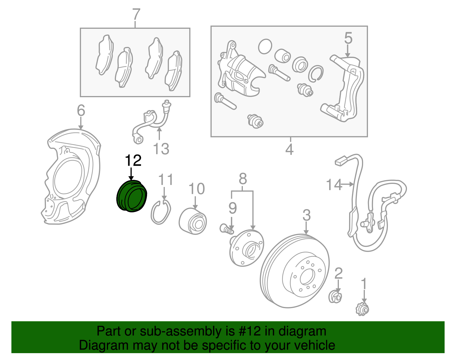 Genuine Toyota Bearing Dust Shield part# 43246-32020 for 1992-2004 ...
