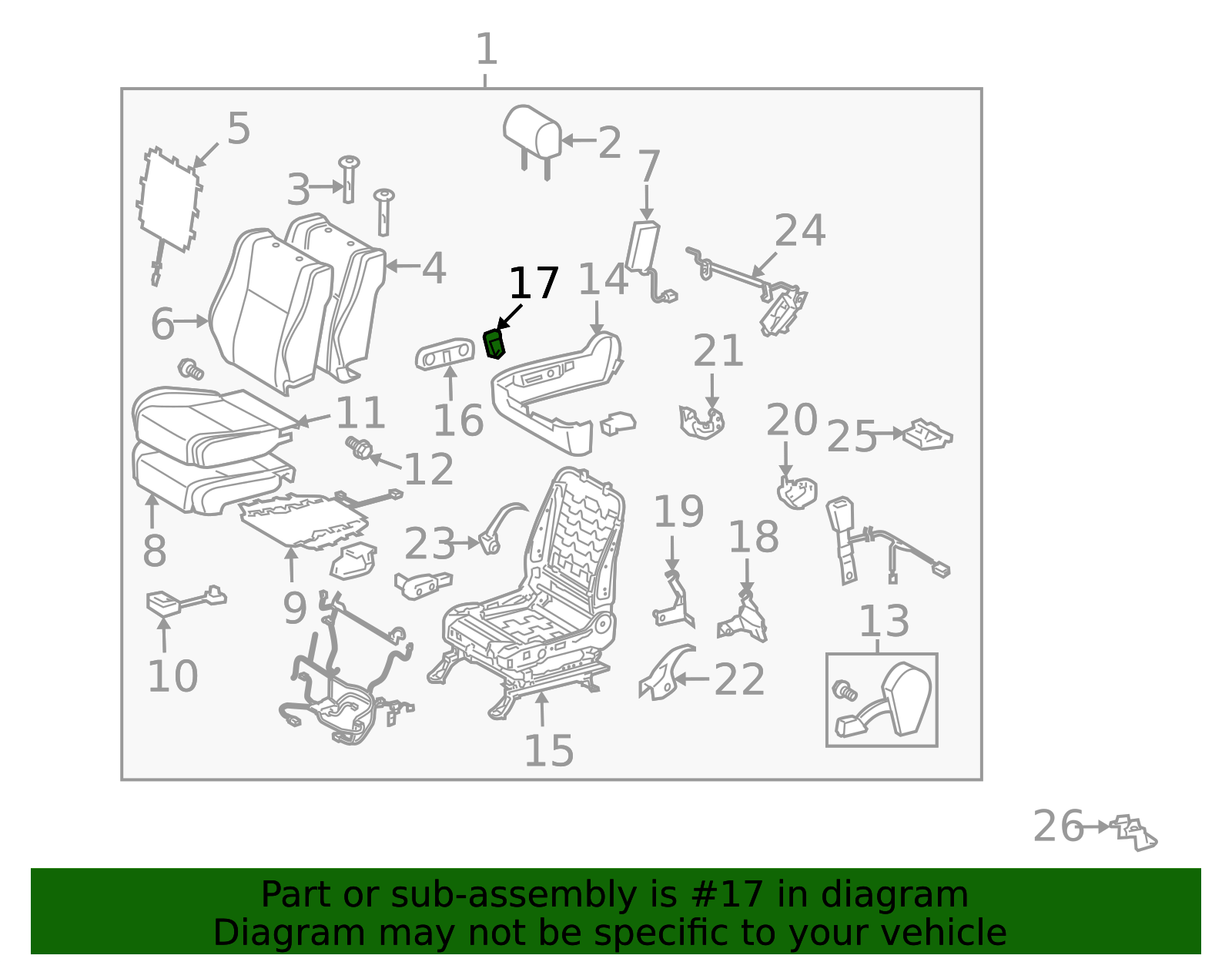 84920-0E020-B1 - High-Quality Seat Lumbar Switch for 2007-2022 Toyota ...