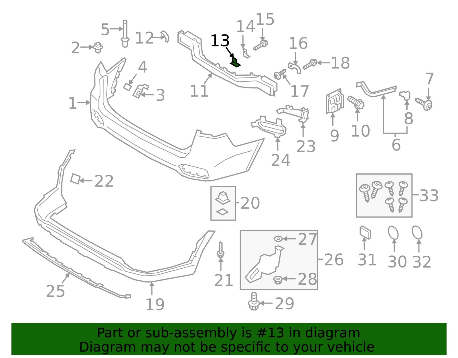 2019-2020 Kia Sorento Impact Bar Lower Bracket 86635 C6510 | TascaParts.com