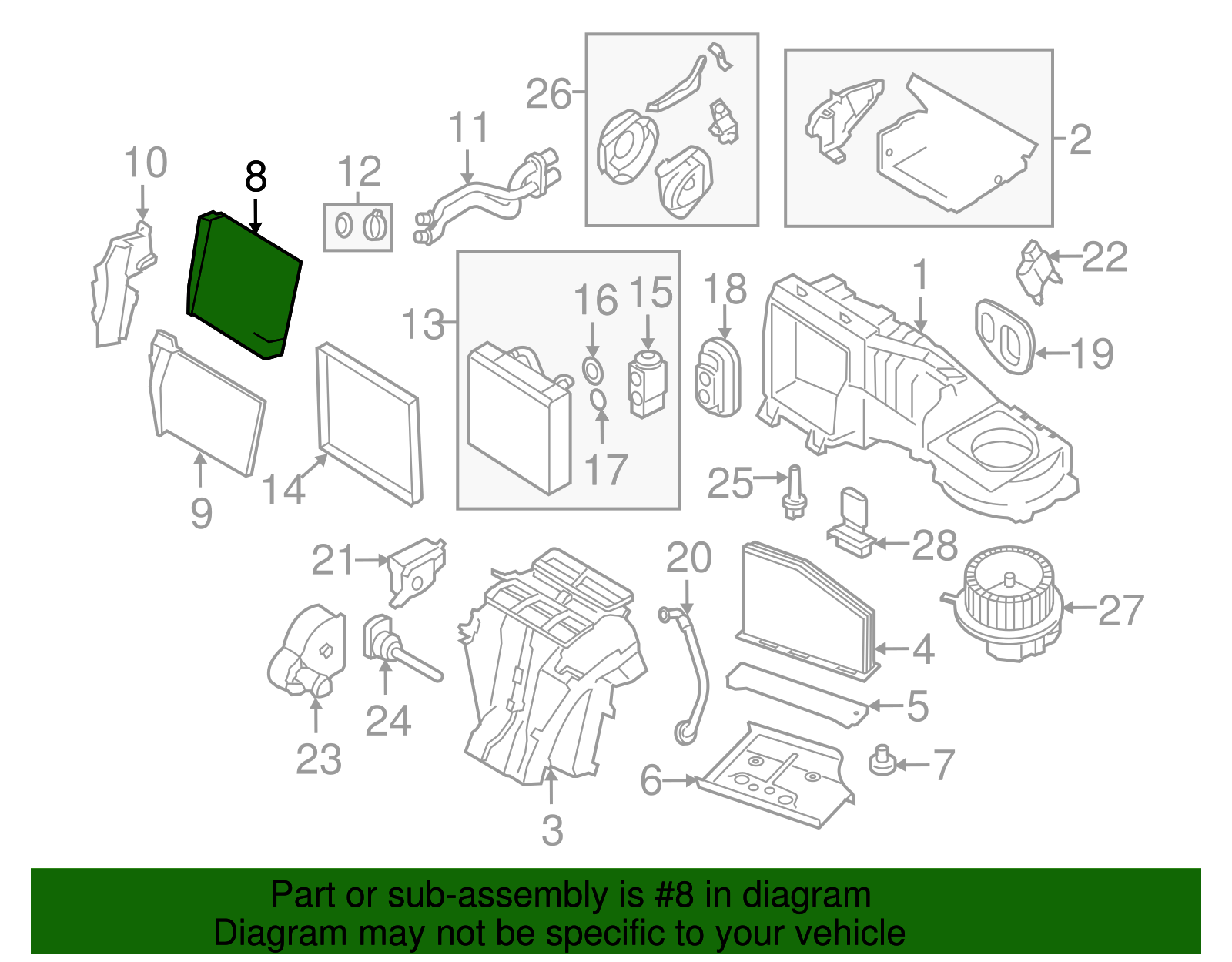 2010-2018 Volkswagen Jetta Heater Core 5C0-819-031 | OEM Parts Online