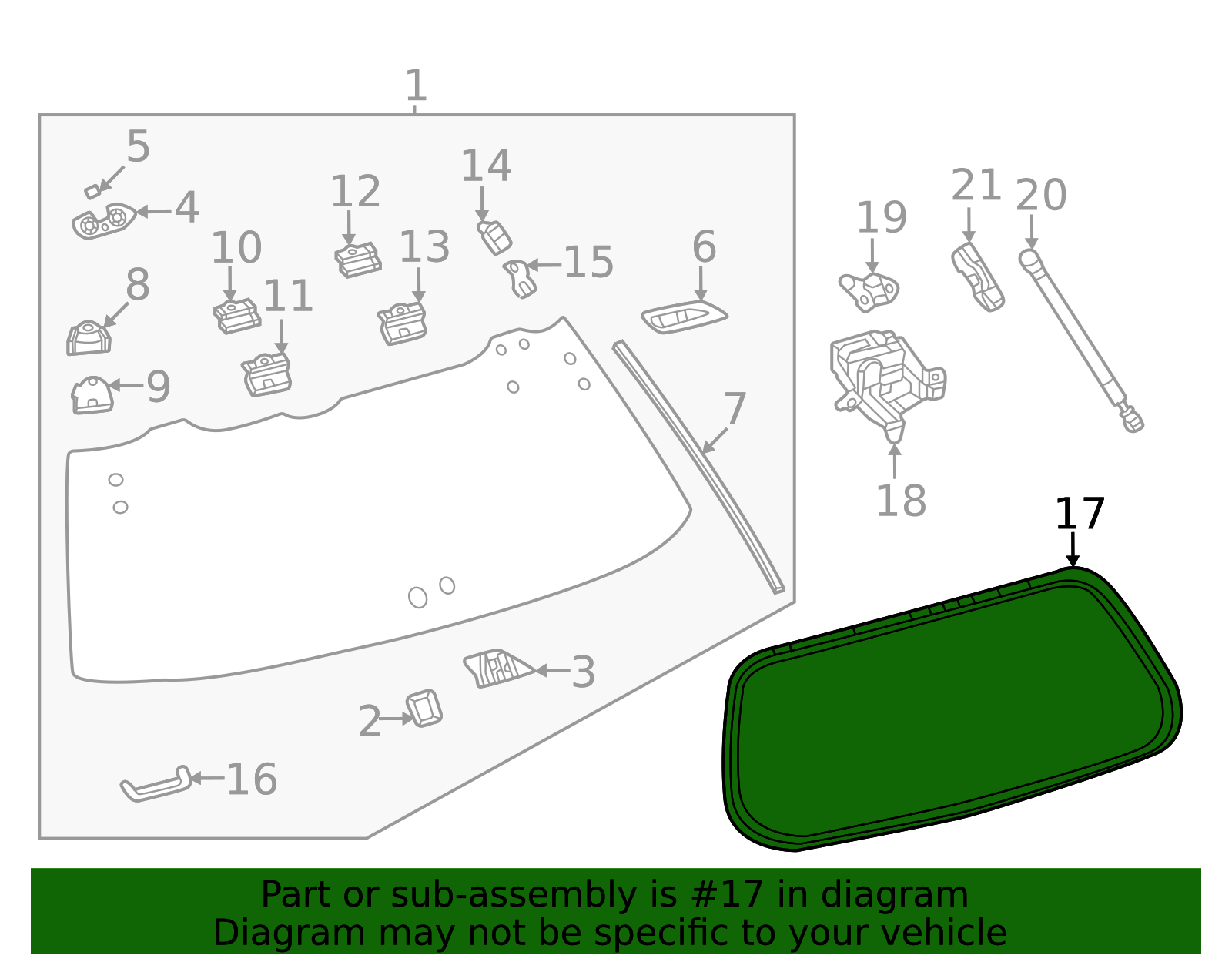 2023-2025 Toyota Sequoia Weatherstrip 67882-0C010 | Toyota Parts Center