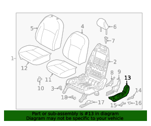 2018-2024 Nissan Kicks Cushion Shield 87381-5RB0A | Nissan Parts OEM