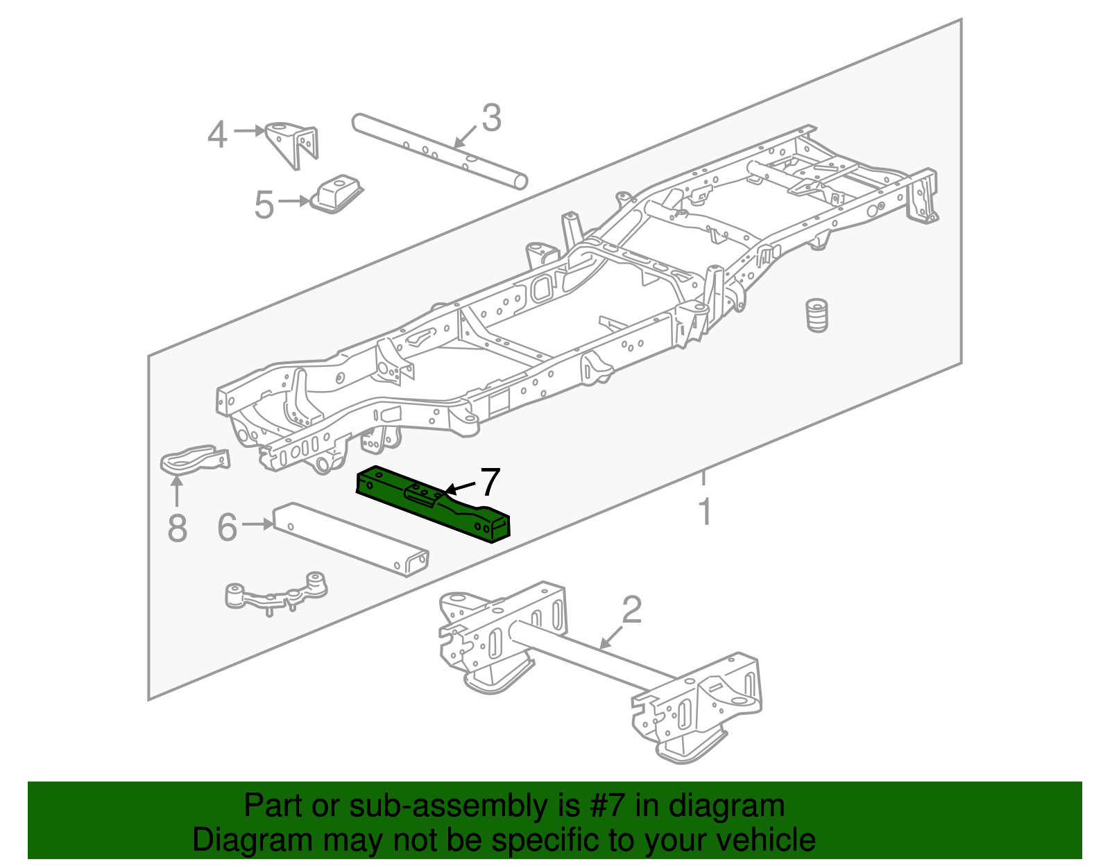 23208304 - OEM GM Trans C'member | GMPartsCenter.net | GM Parts Center