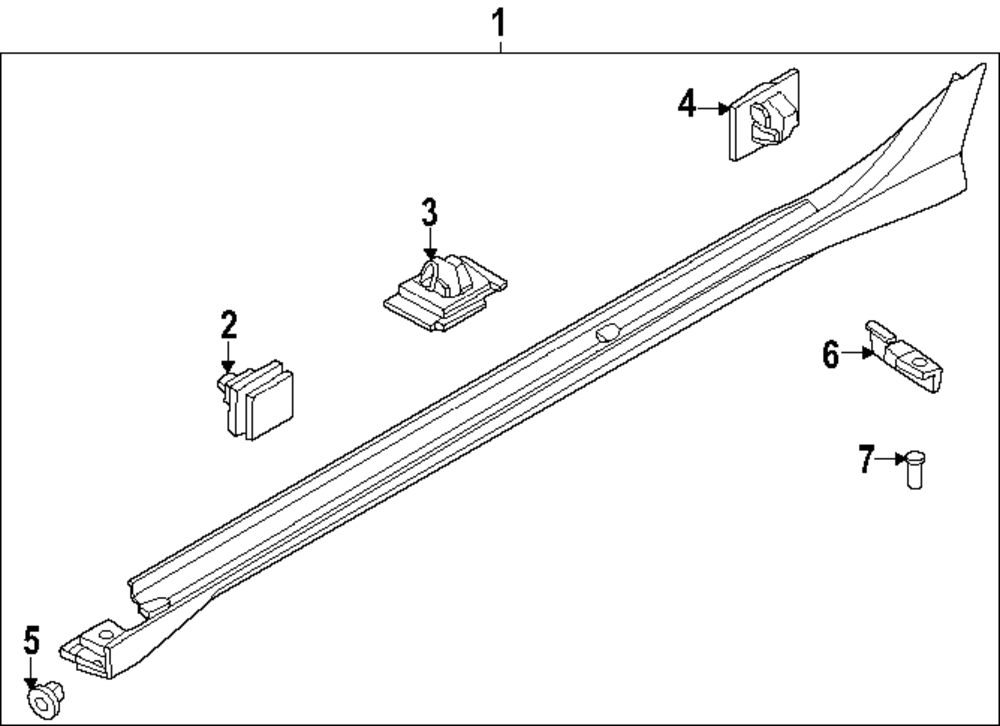 2023-2025 Hyundai Ioniq 6 Rocker Molding 87752-KL000 | OE Hyundai Parts
