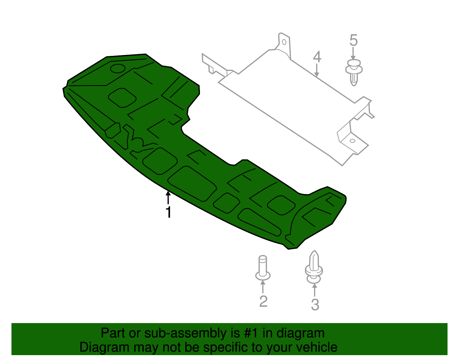 2013-2014 Nissan Pathfinder Under Cover 75892-3JA0B | Nissan Parts Store