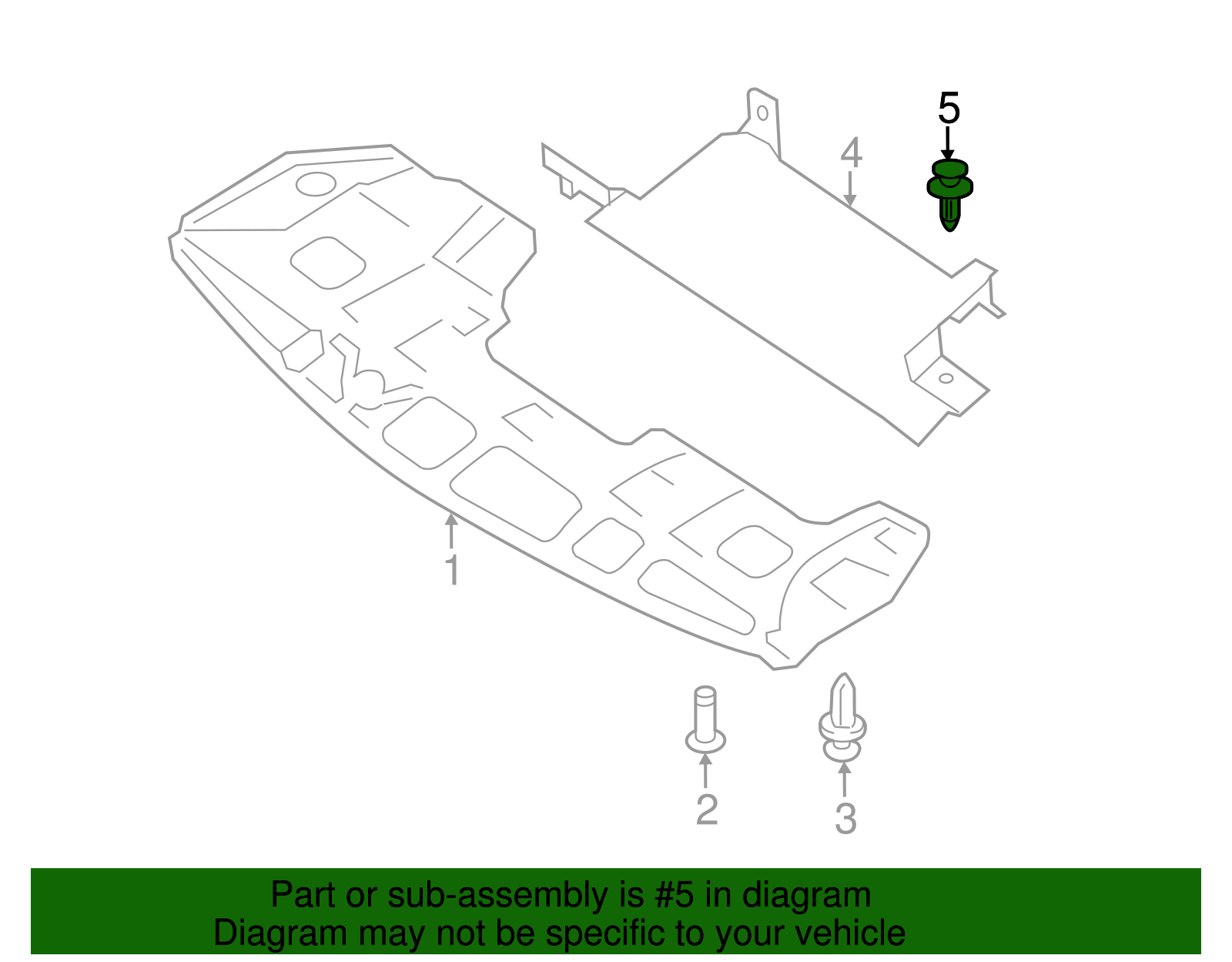 2013-2025 Nissan Pathfinder Splash Guard Clip 01553-0195U | OEM Parts ...