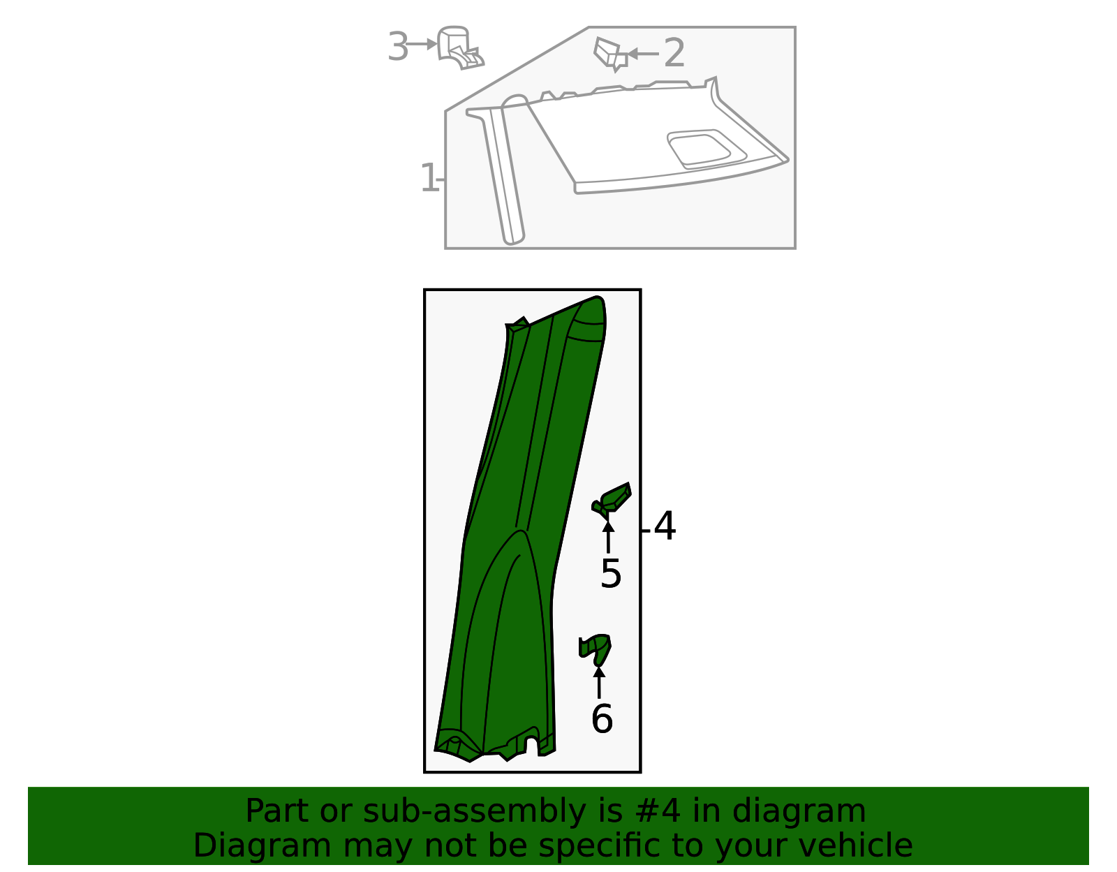 3CM-867-765-B-82V - High-Quality Interior Quarter Panel Trim Panel for ...