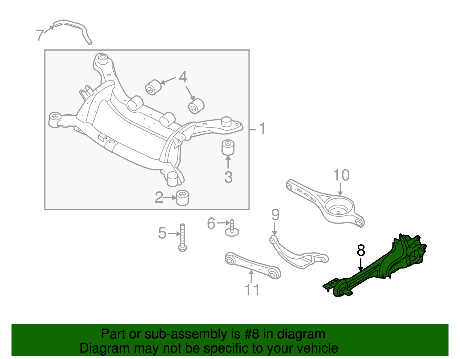 2008-2017 Volvo Trailing Arm 31476210 | OEM Parts Online