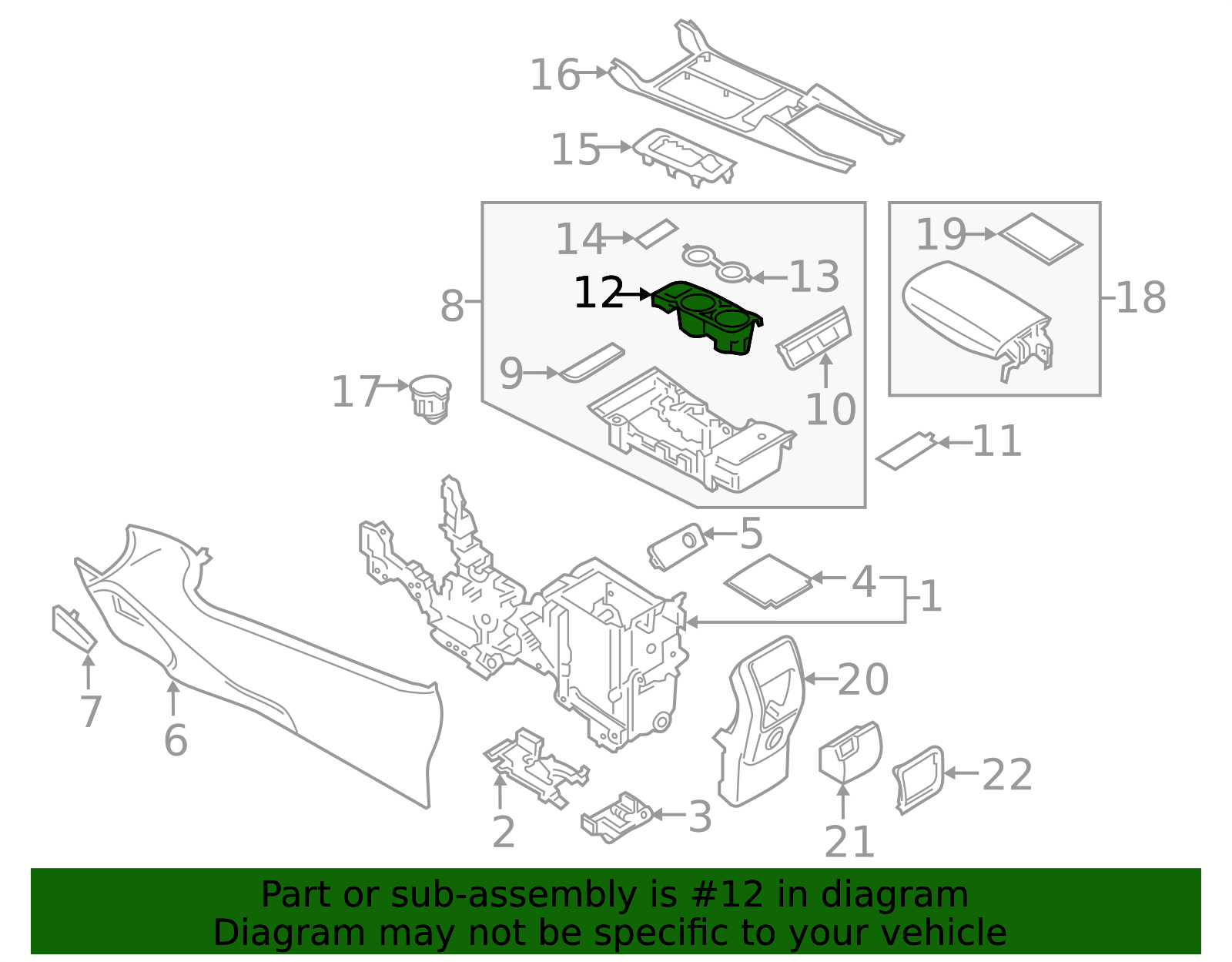 Console Cup Holder - OEM Replacement for Secure Beverage Storage ...