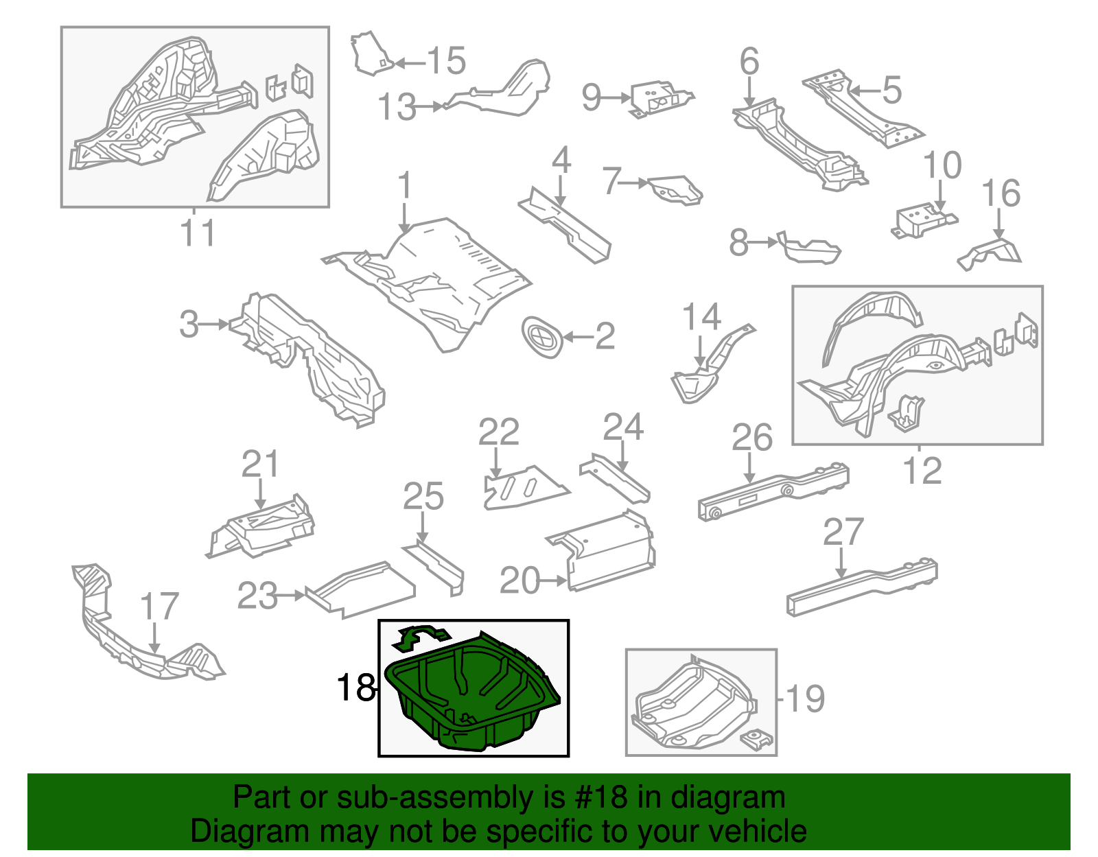 204-610-04-75 - Spare Tire Panel 2010-2015 Mercedes-Benz | Mercedes ...