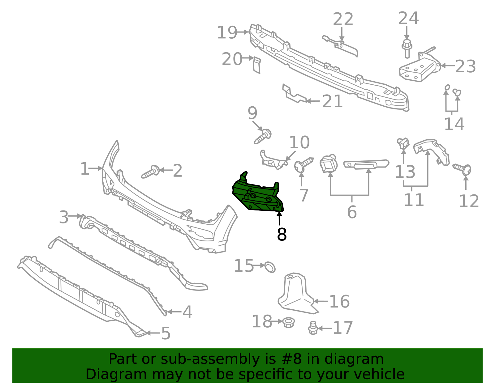 2022-2023 Hyundai Corner Molding 86695-J9NA0 | OEM Parts Online
