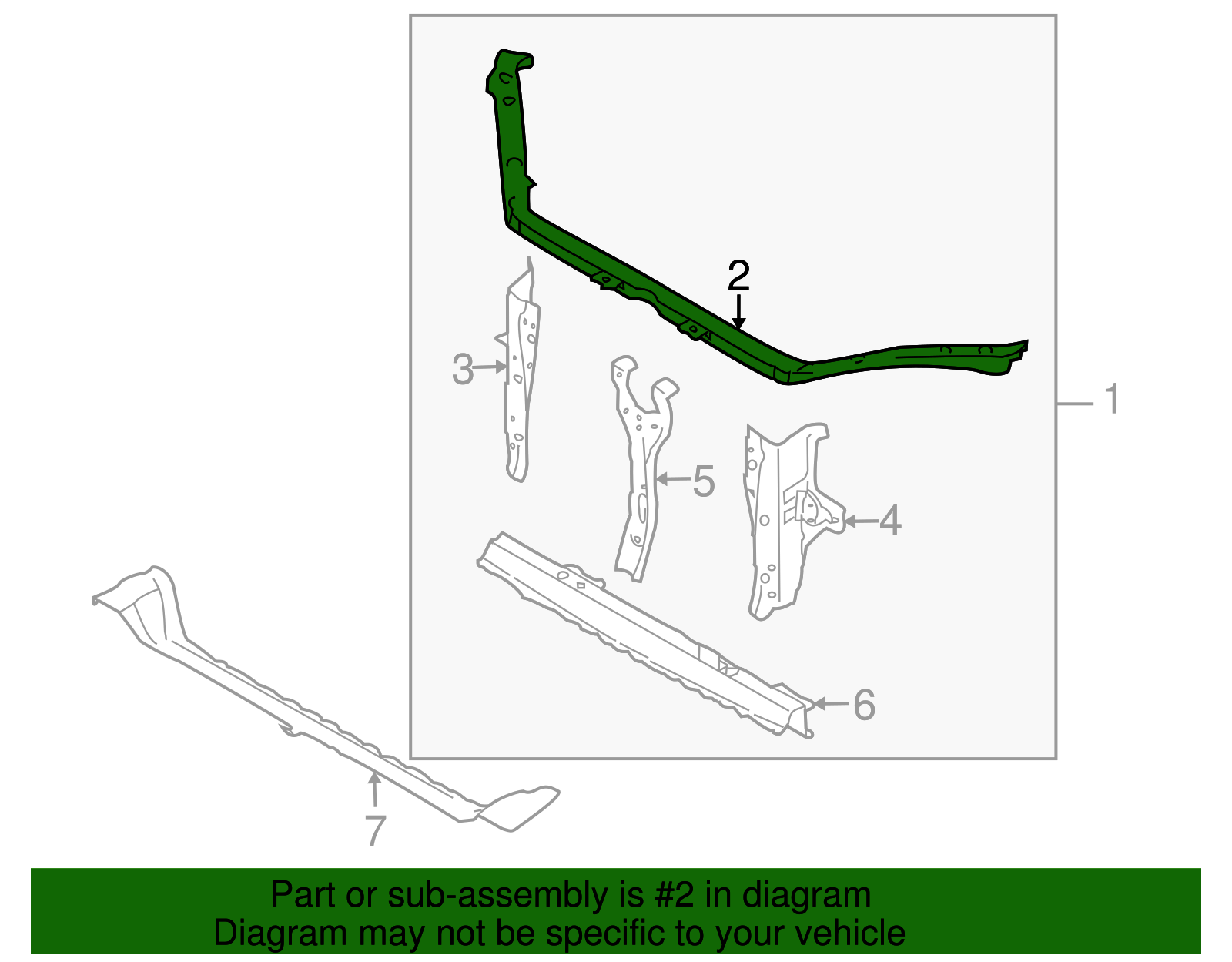 53029SC0309P - 2009-2013 Subaru Forester - Upper Tie Bar | OEM Subaru ...