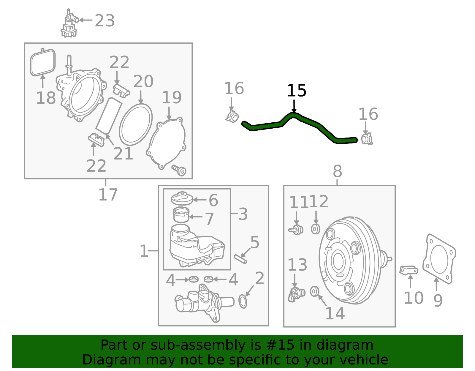 2018-2024 Toyota Camry Vacuum Hose 44773-33180 | Toyota Parts Center