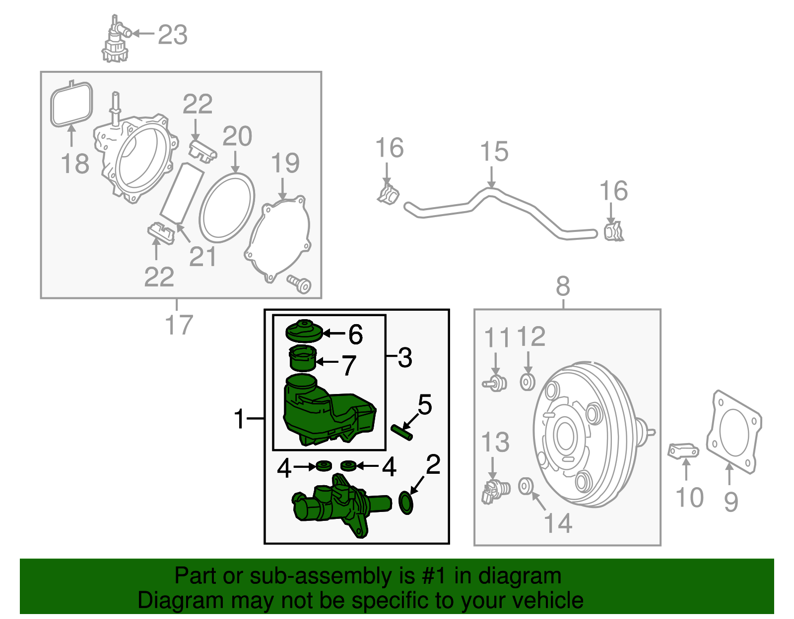 47201-06510 - Master Cylinder 2018-2024 Toyota | Toyota San Diego Parts