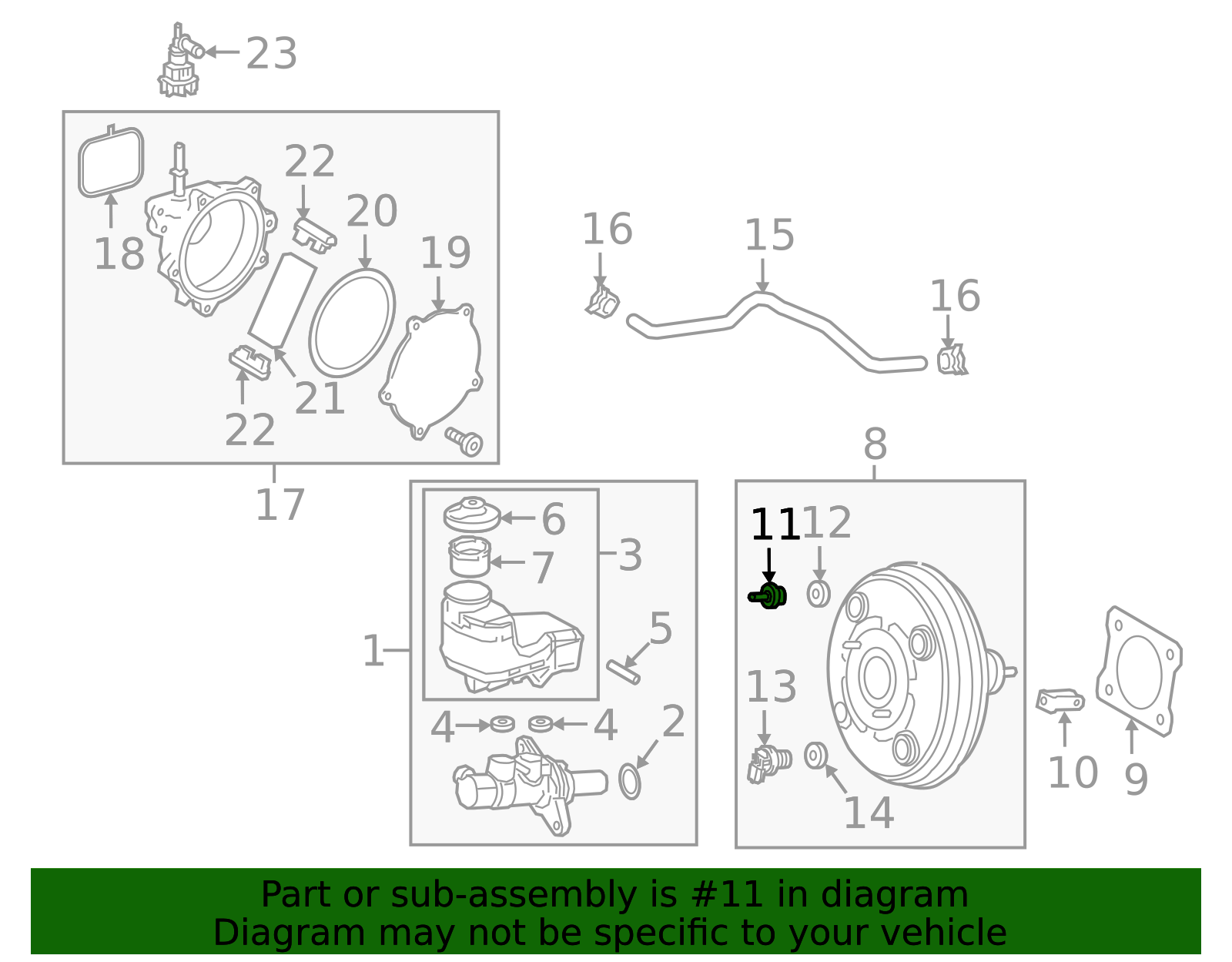 Power Brake Booster Check Valve 44730-22150 | AutoNationParts.com