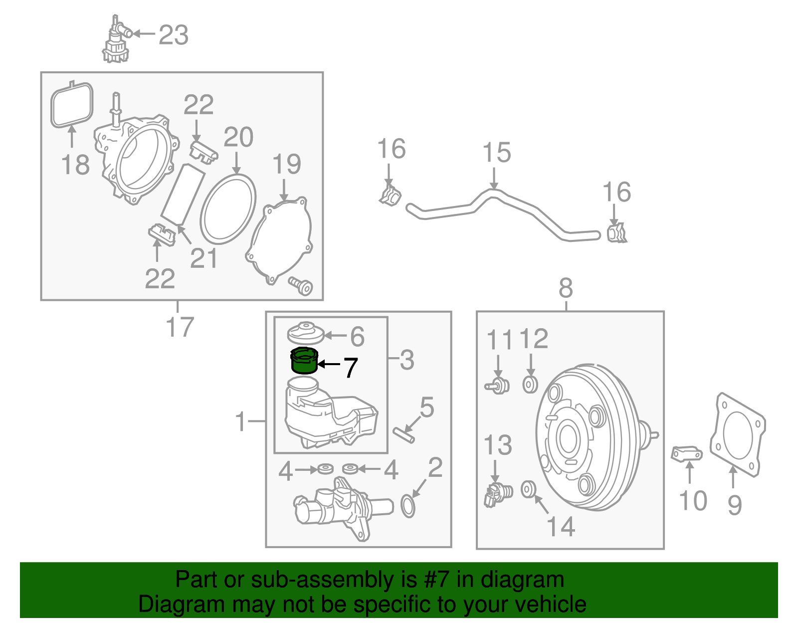 1998-2025 Toyota Brake Master Cylinder Reservoir Strainer 47299-20060 ...