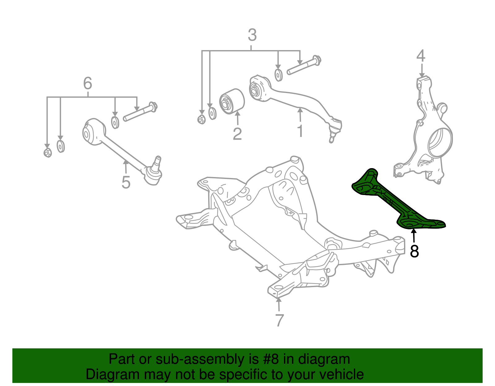 221-620-03-11 - Suspension Cross-Member Plate 2007-2016 Mercedes-Benz ...