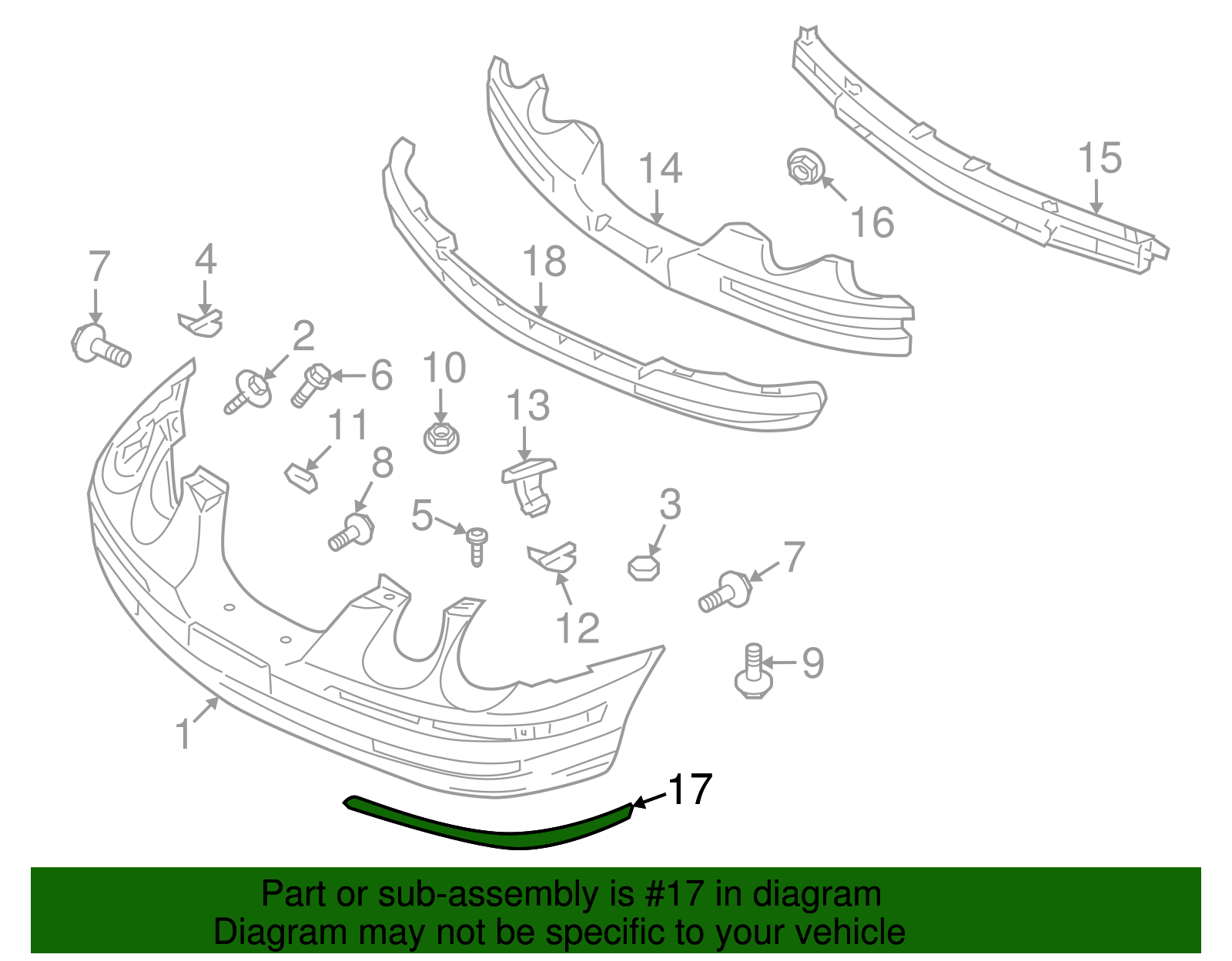 86572-3F550 - Molding 2007-2009 Kia Amanti | Genuine Kia Parts