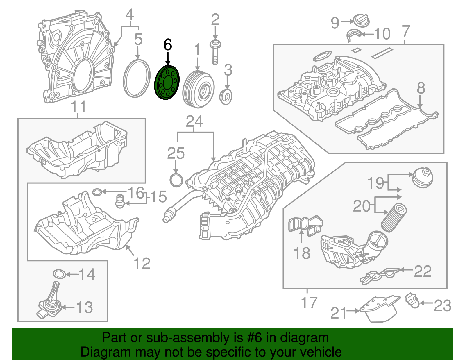11-31-7-603-944 - 2012-2018 BMW - Crankshaft Gear | Buy BMW Parts Now