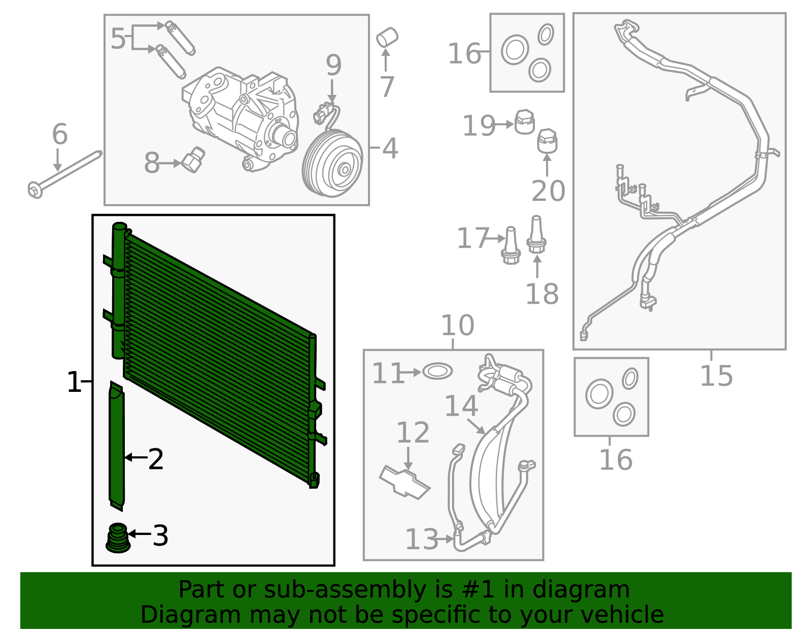 YJ-716 - Motorcraft™ A/C Condenser 2015-2024 Ford | Big 3 Auto Parts